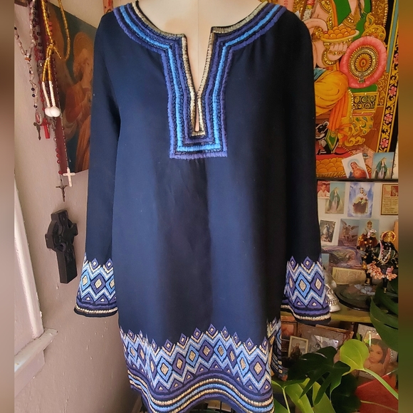 Calypso St. Barth | Tops | Calypso St Barth Blue Linen Tunic | Poshmark